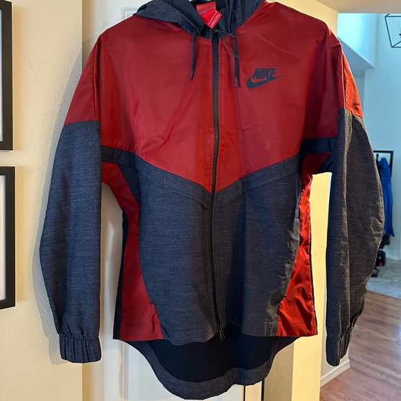 Nike | Jackets & Coats | Nike Red And Blue Jacket | Poshmark